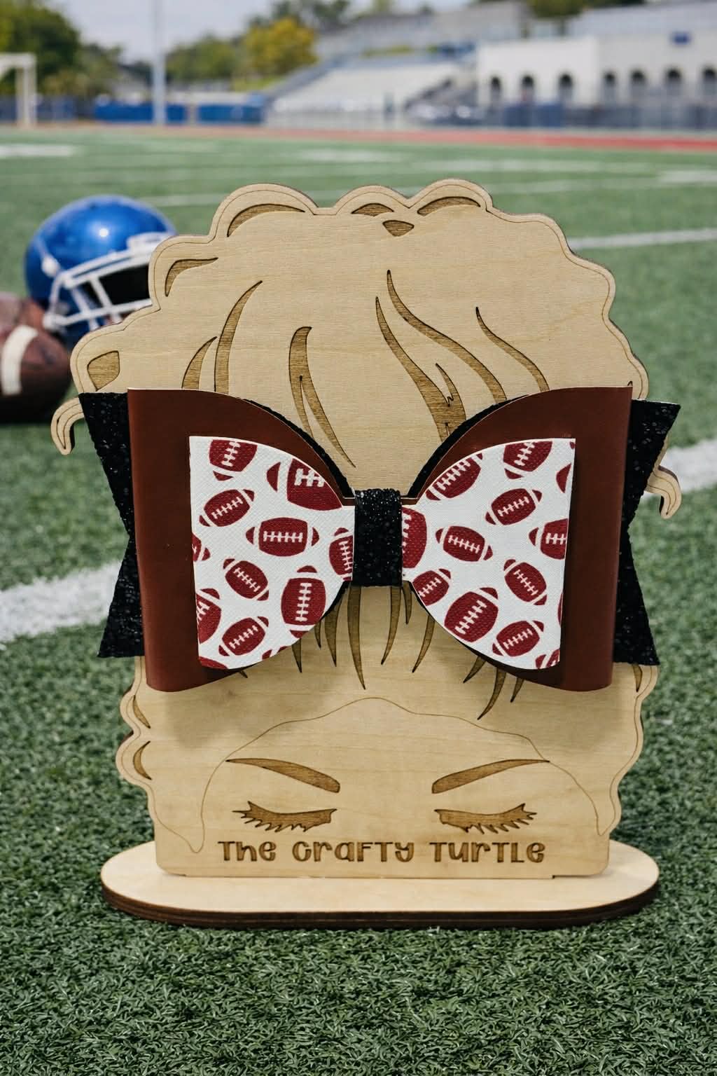 Football Bow – the Crafty Turtle LLC